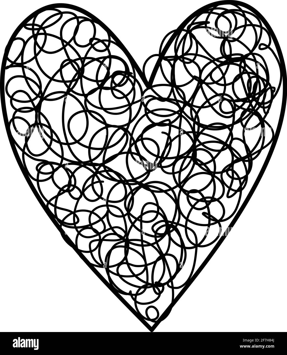 Pencil heart icon, hand drawn and outline style Stock Vector Image ...