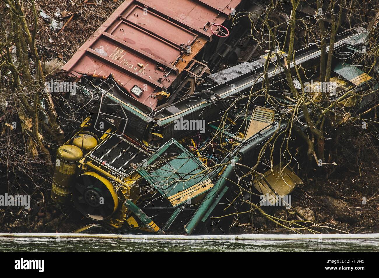 Destroyed wagons hi-res stock photography and images - Alamy