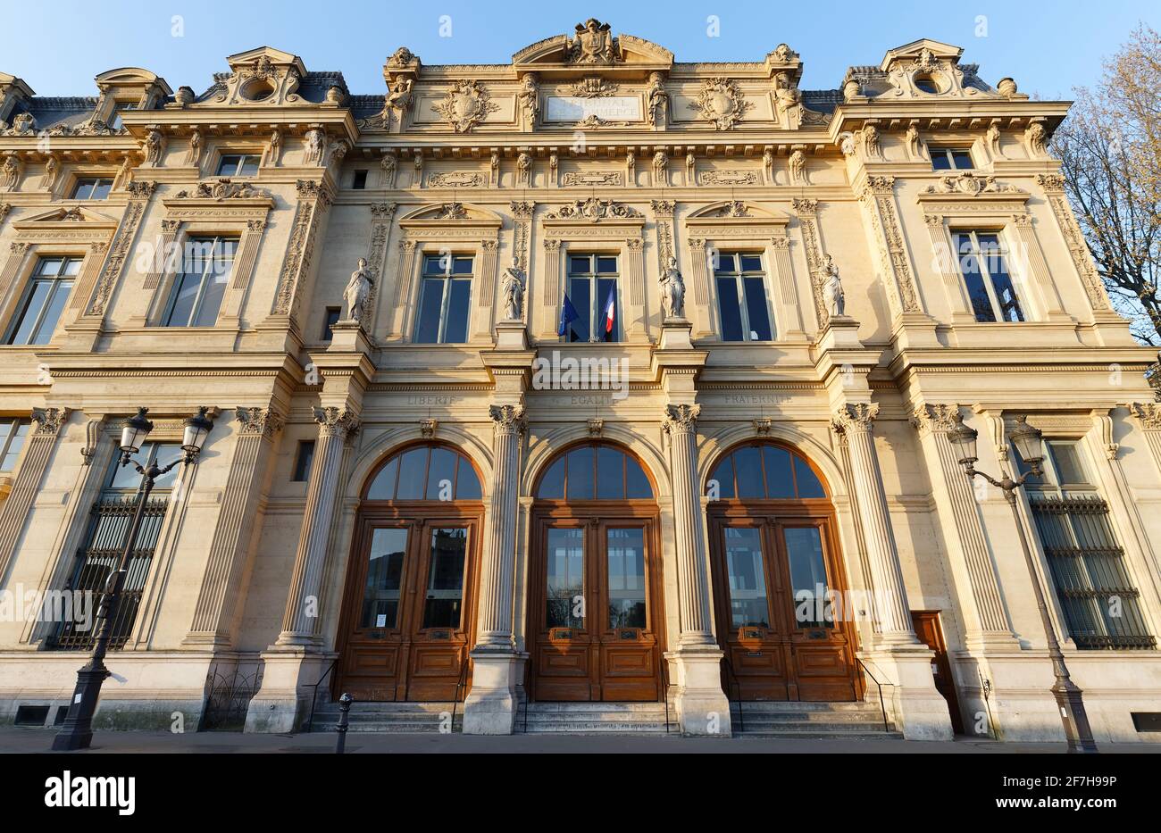 The building of Commercial Court of Paris was built in 1860-1865 Stock ...