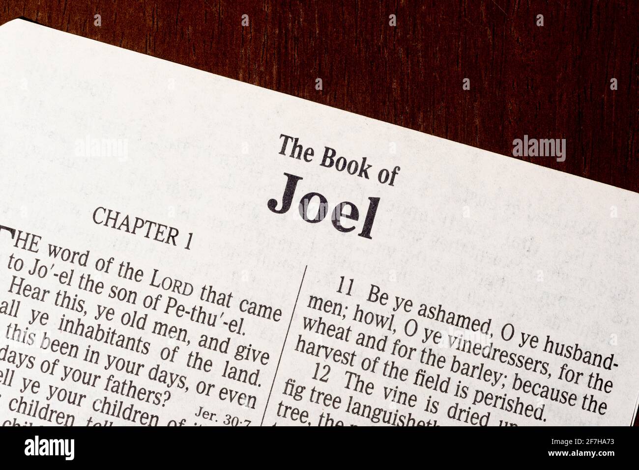 Open bible title page hi-res stock photography and images - Alamy