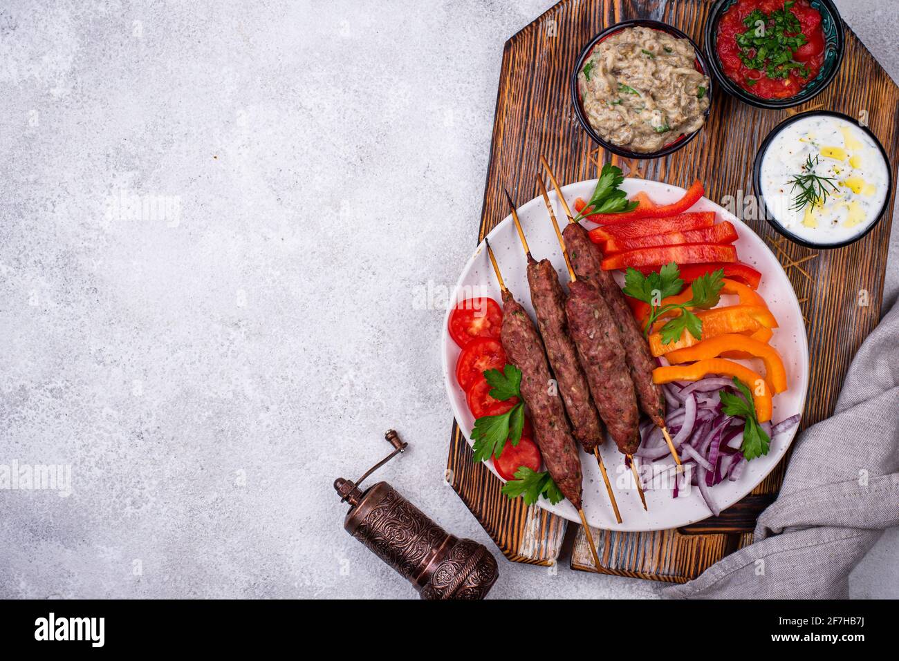 Traditional georgian dish kebab hi-res stock photography and images - Alamy