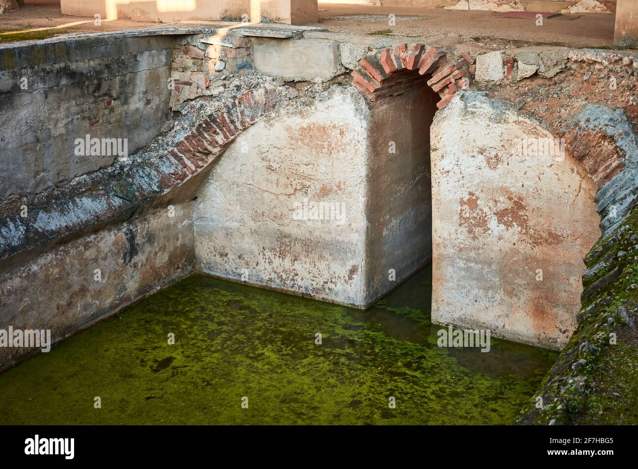 Archaeological remains of a water storage system from Roman times in ...