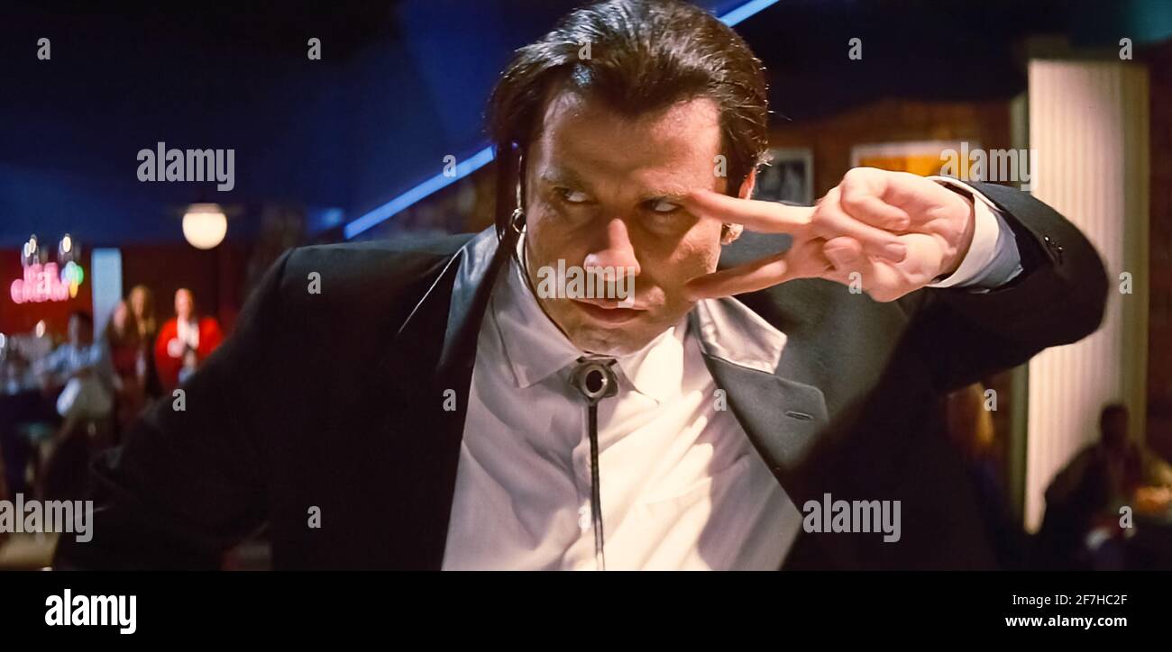 USA. John Travolta in a scene from the (C)Miramax film: Pulp Fiction ...