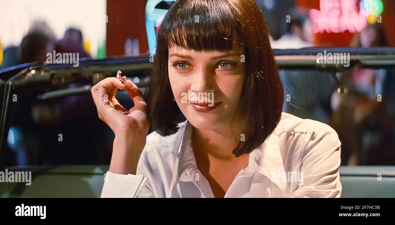 USA. Uma Thurman in a scene from the (C)Miramax film: Pulp Fiction ...