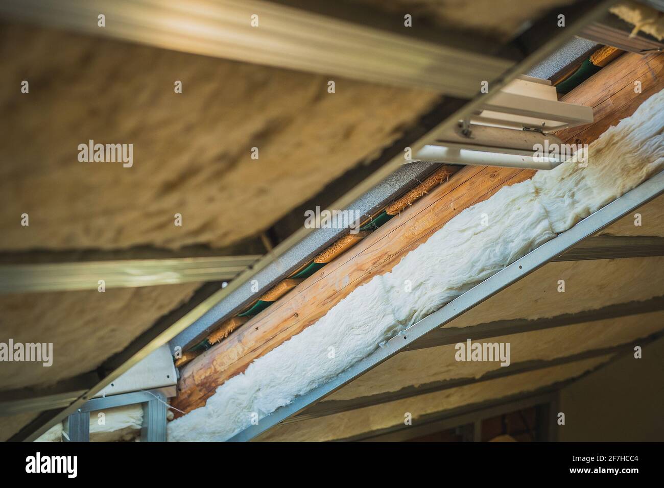 Installing insulation in attic hi-res stock photography and images - Alamy