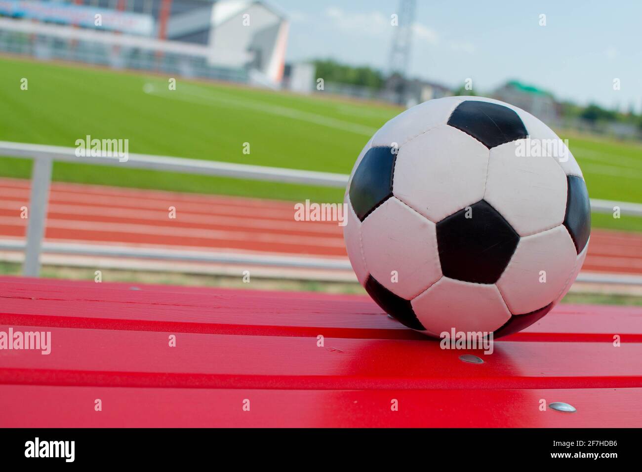football at the stadium in summer weather Stock Photo - Alamy