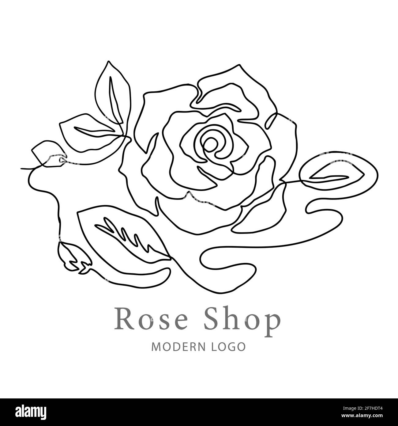 Rose Vector Outline