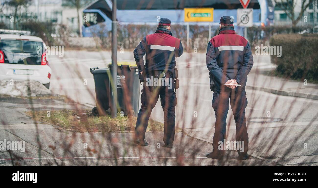 City rangers or redar on a mission to stop and fine speeding cars ...