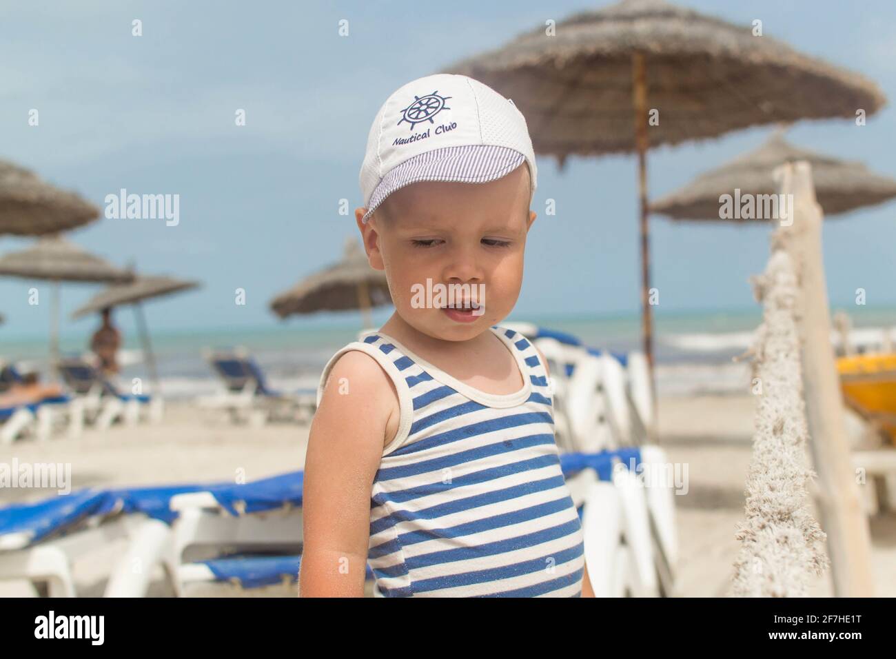 boy playing on the beach Stock Photo - Alamy