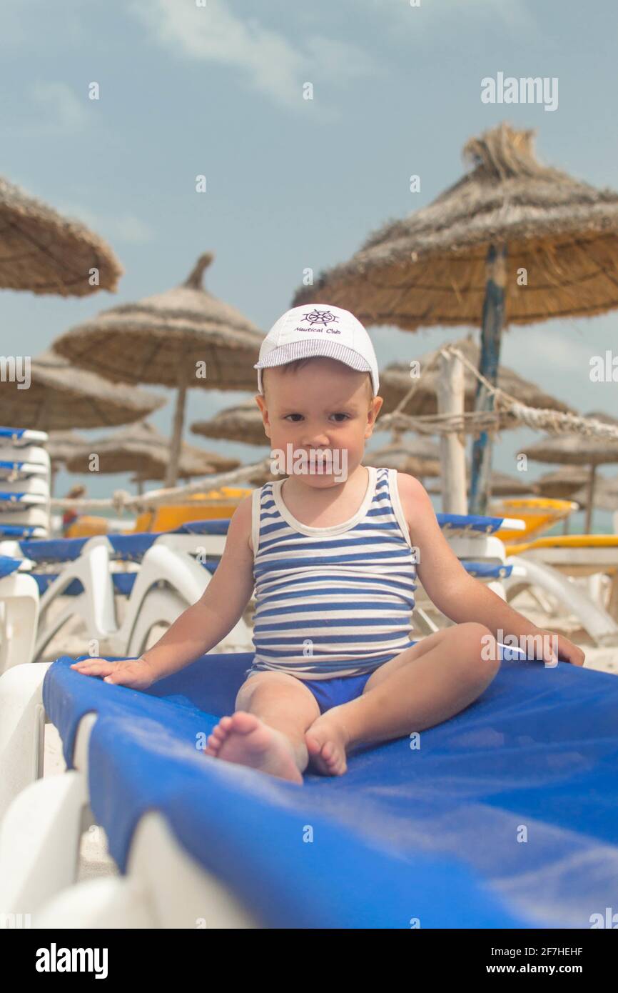 boy playing on the beach Stock Photo - Alamy