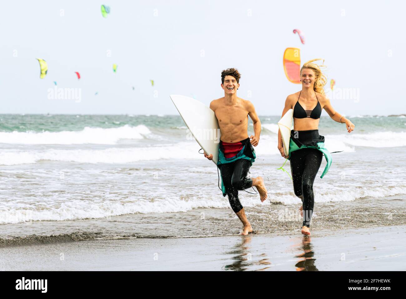 Boy surfing teen wetsuit hi-res stock photography and images - Alamy