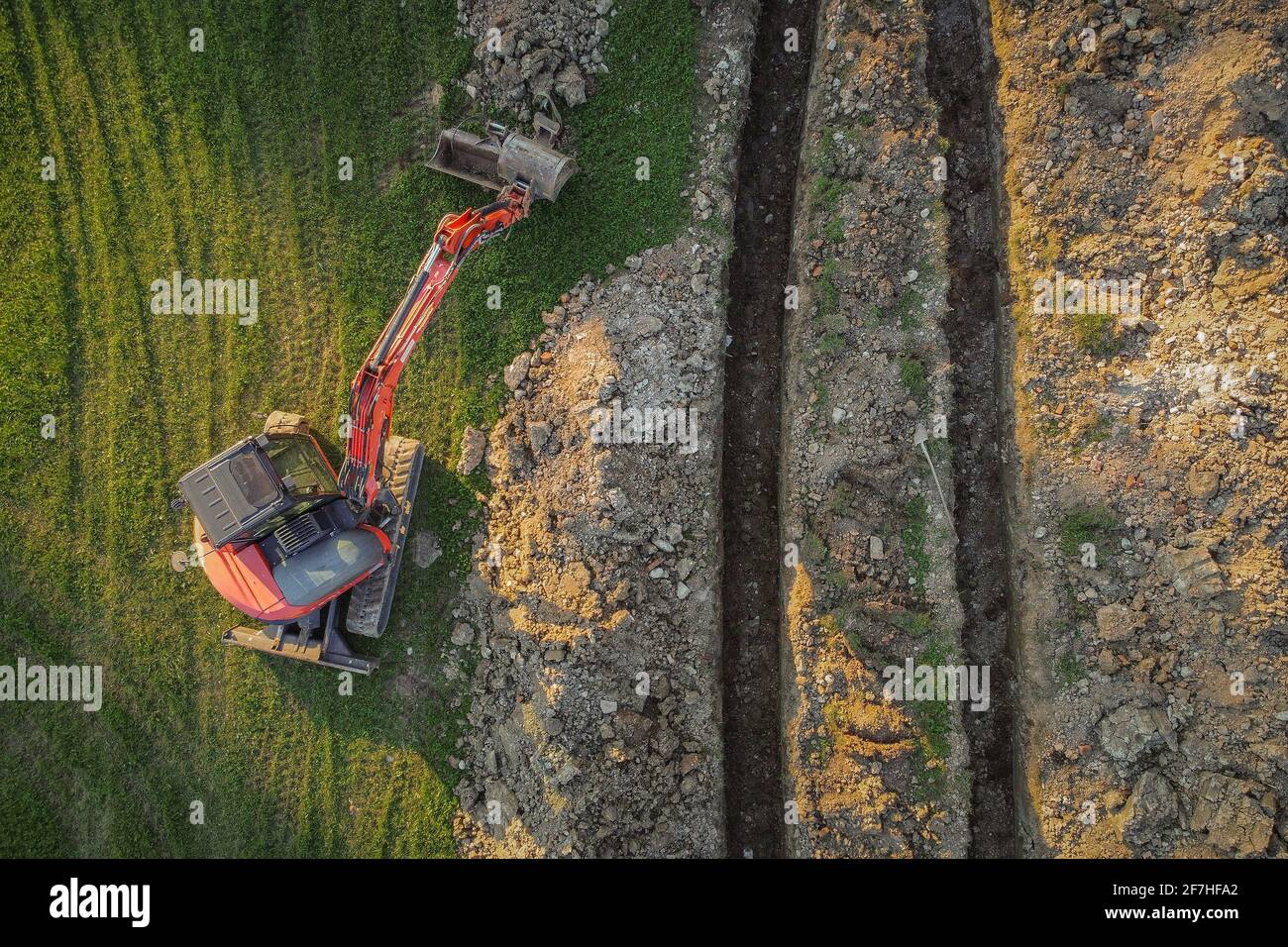 Geothermal ground pipe hi-res stock photography and images - Alamy