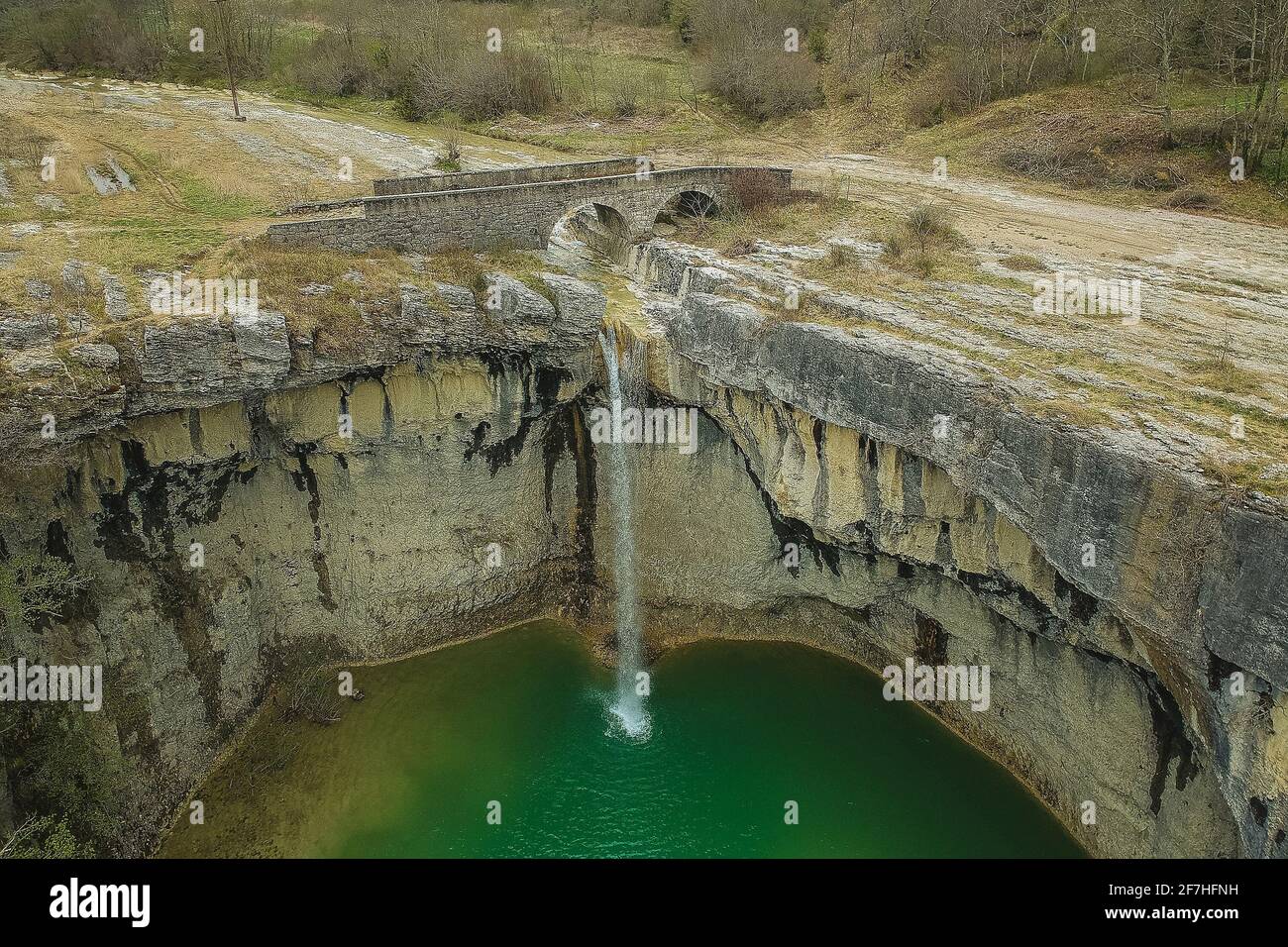 Sopot waterfall in Istria, Croatia, a popular tourist destination in ...