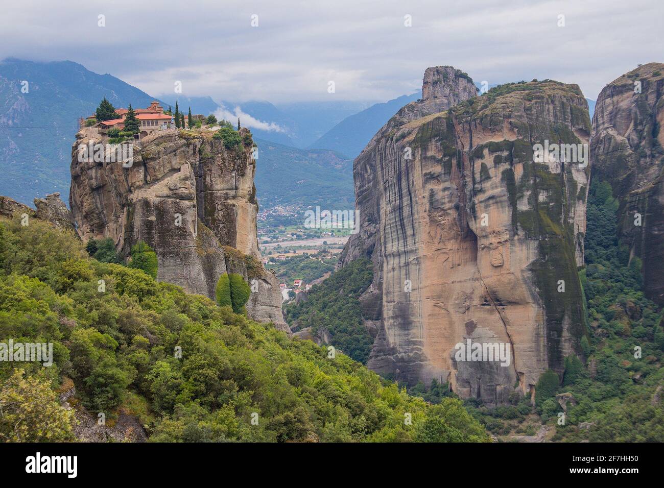 Panorama of Holy Trinity Monastery. Beautiful scenic panoramic view ...