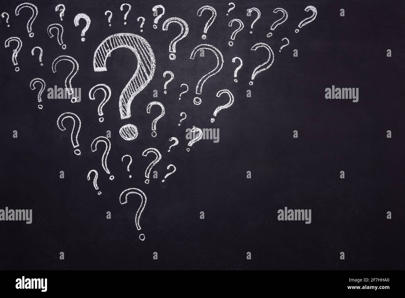 Question mark blackboard drawing hi-res stock photography and images ...