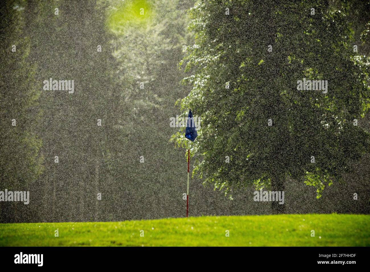 Golf in the rain hi-res stock photography and images - Alamy