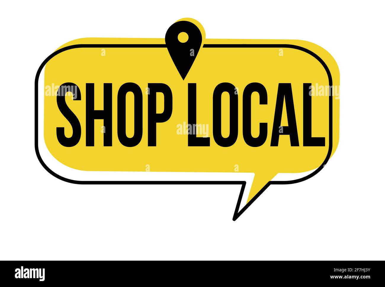 Shop local support business Cut Out Stock Images & Pictures - Alamy