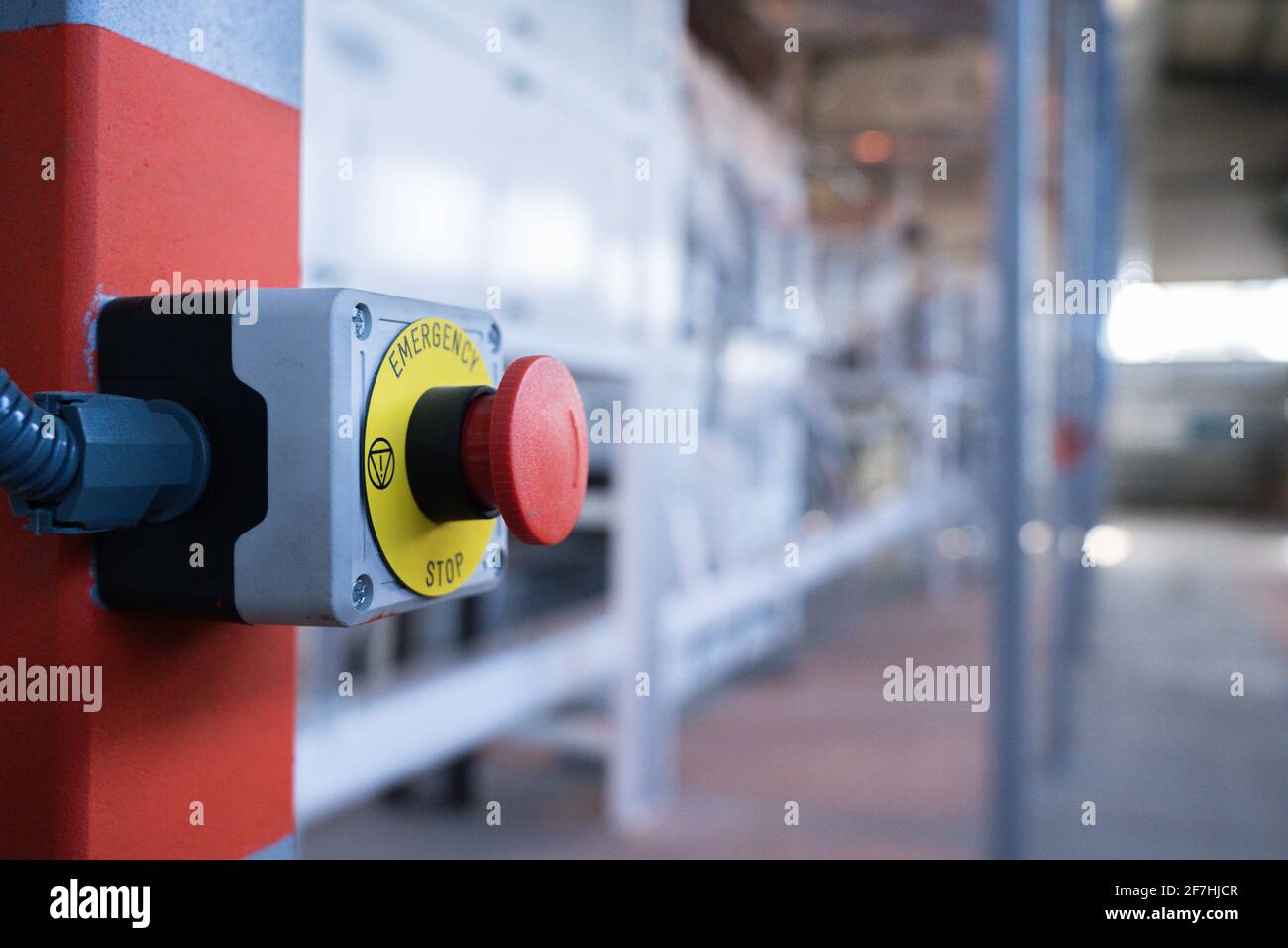 EmergencEmergency button in production in the workshopy button in ...