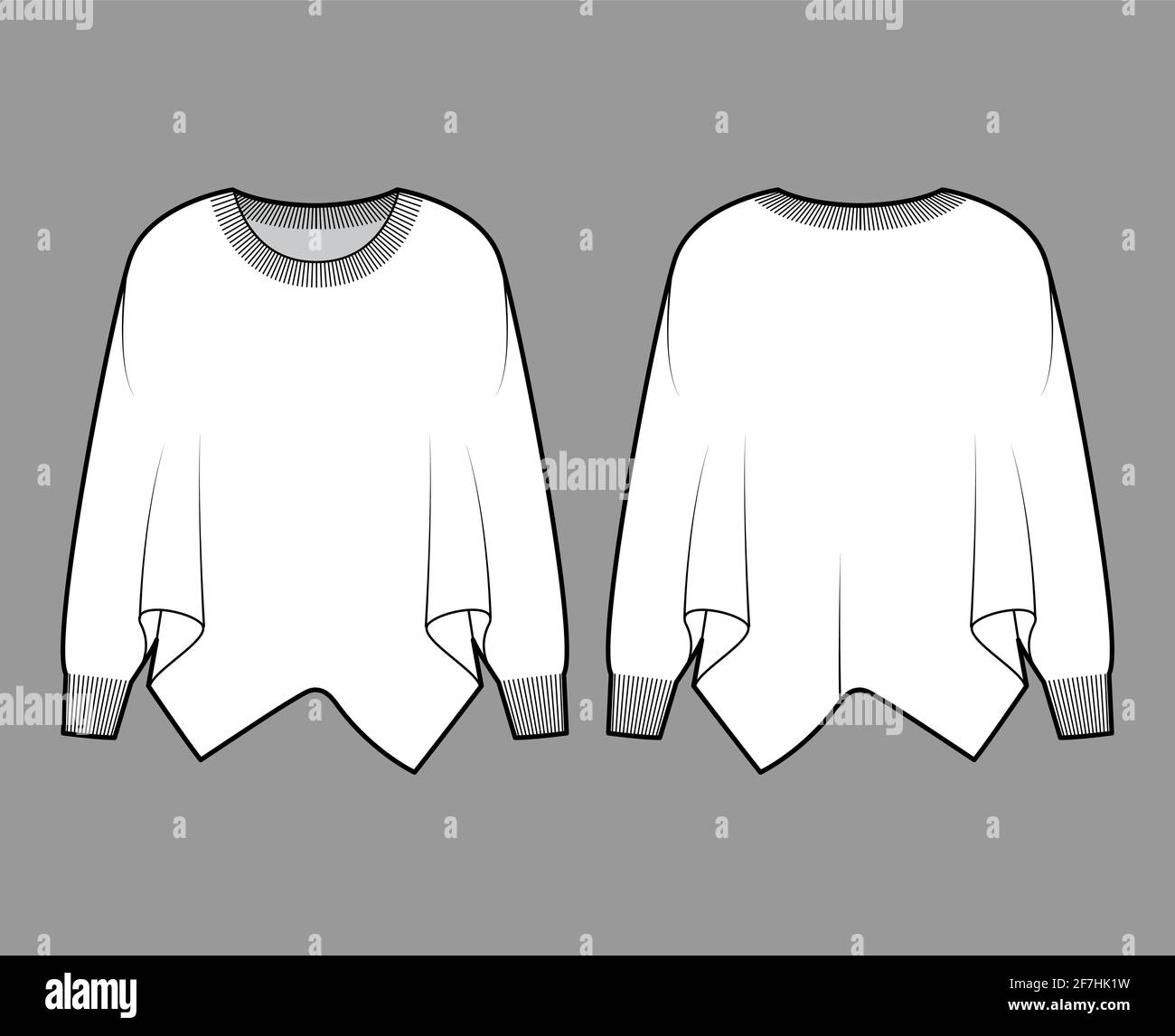 Batwing sleeve Stock Vector Images - Alamy