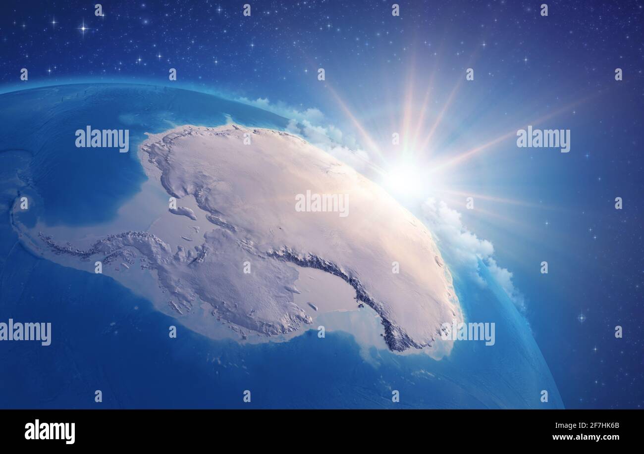 Antarctica detailed map hi-res stock photography and images - Alamy