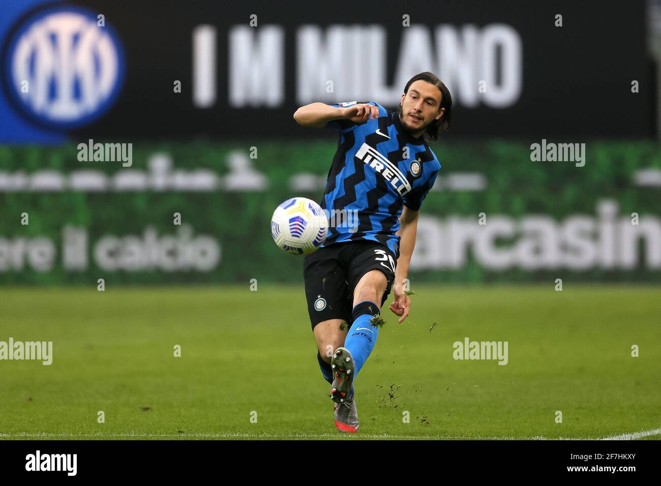 MILAN, ITALY - APRIL 7: Matteo Darmian of Internazionale during the ...
