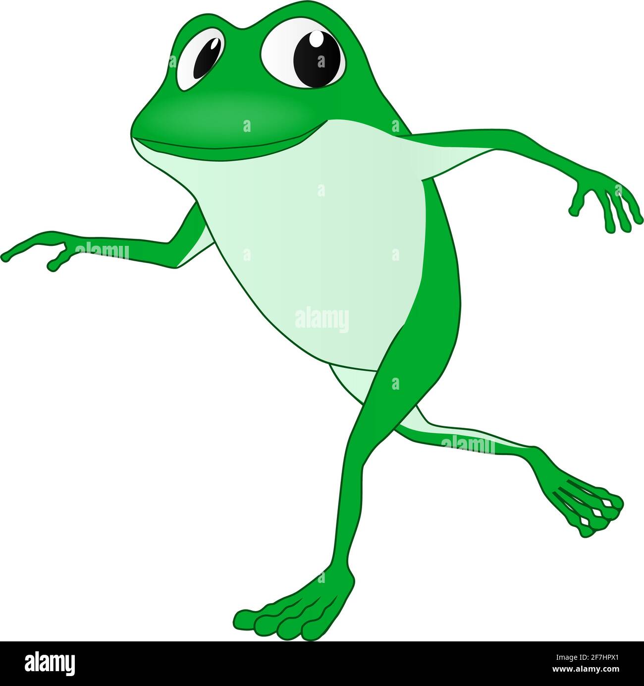 Illustration cartoon frog hi-res stock photography and images - Alamy