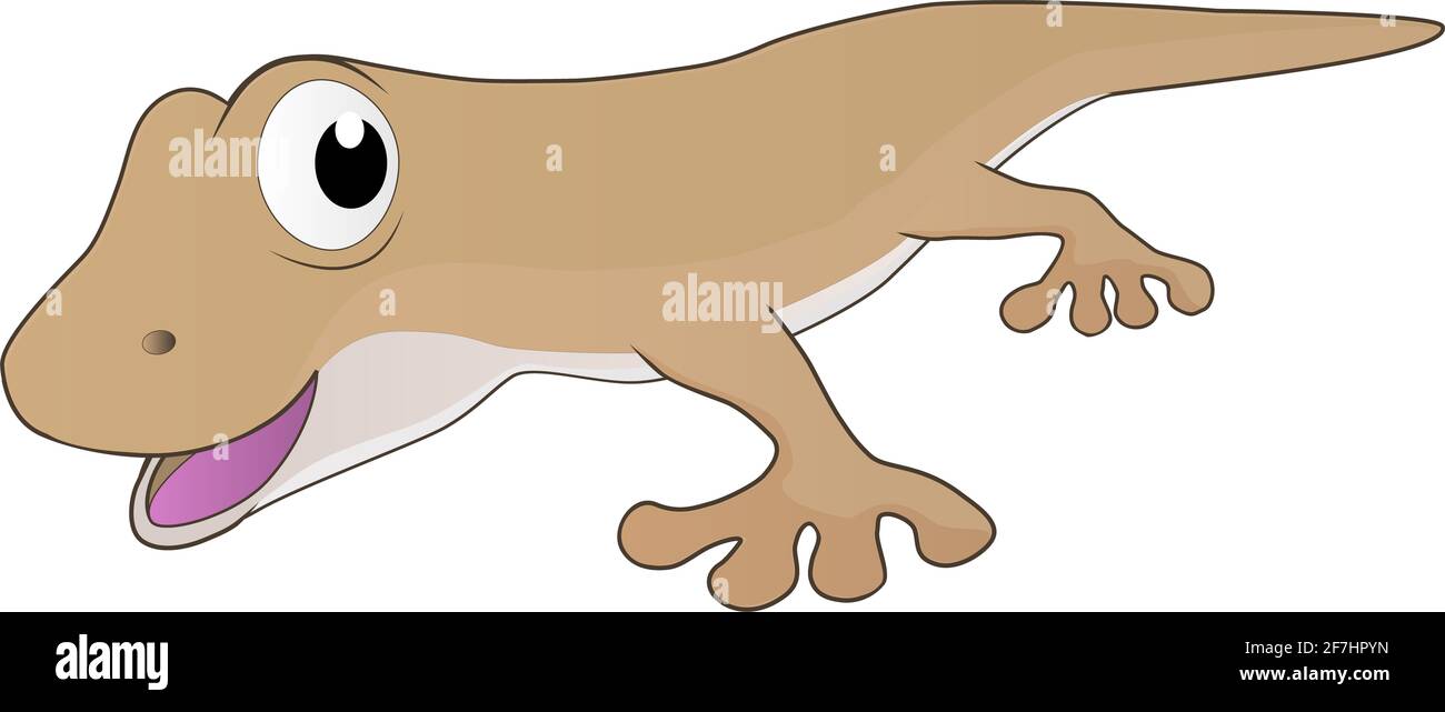 House Lizard Cartoon