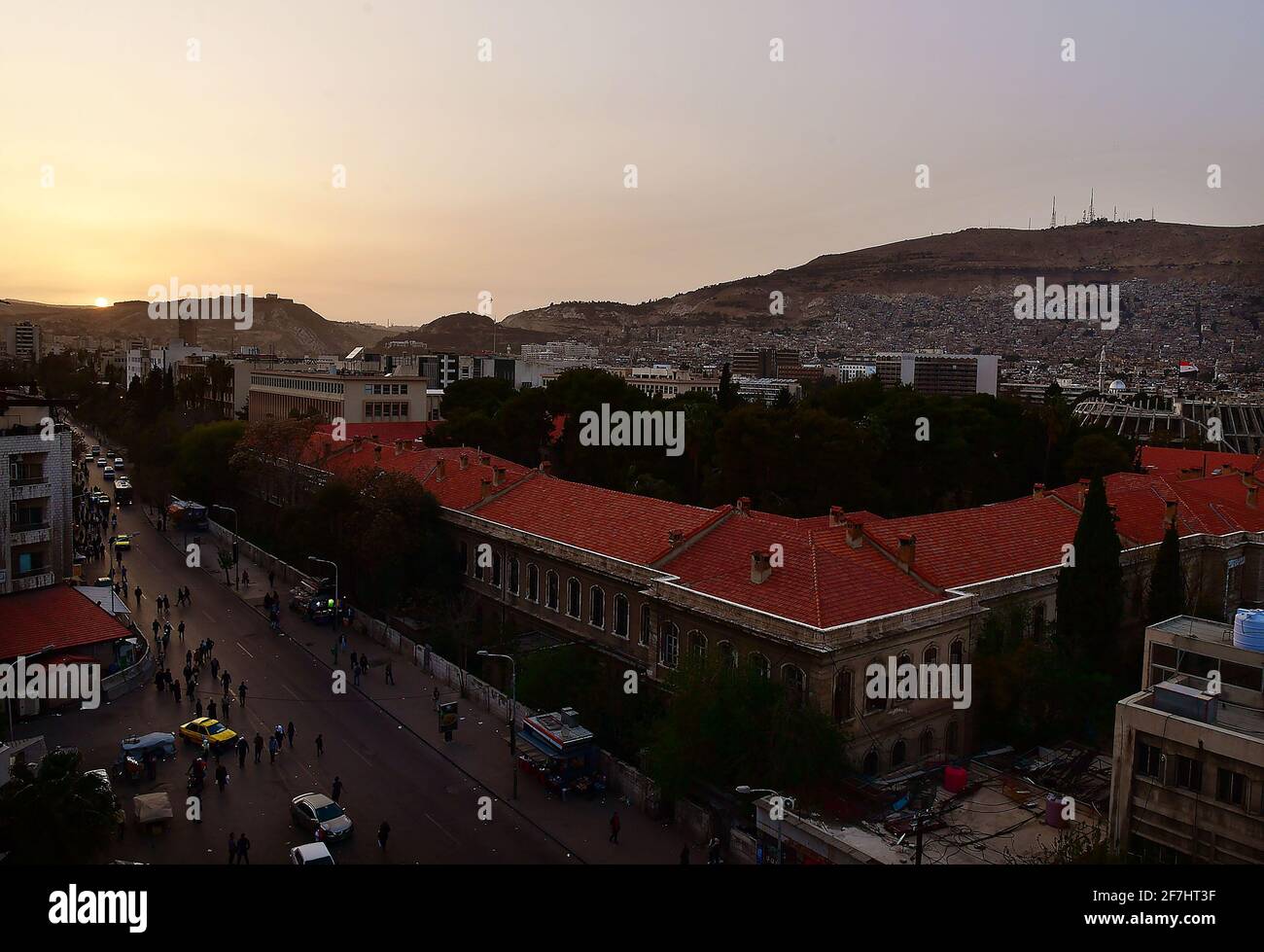 Damascus. 7th Apr, 2021. Photo taken on April 7, 2021 shows a view of ...