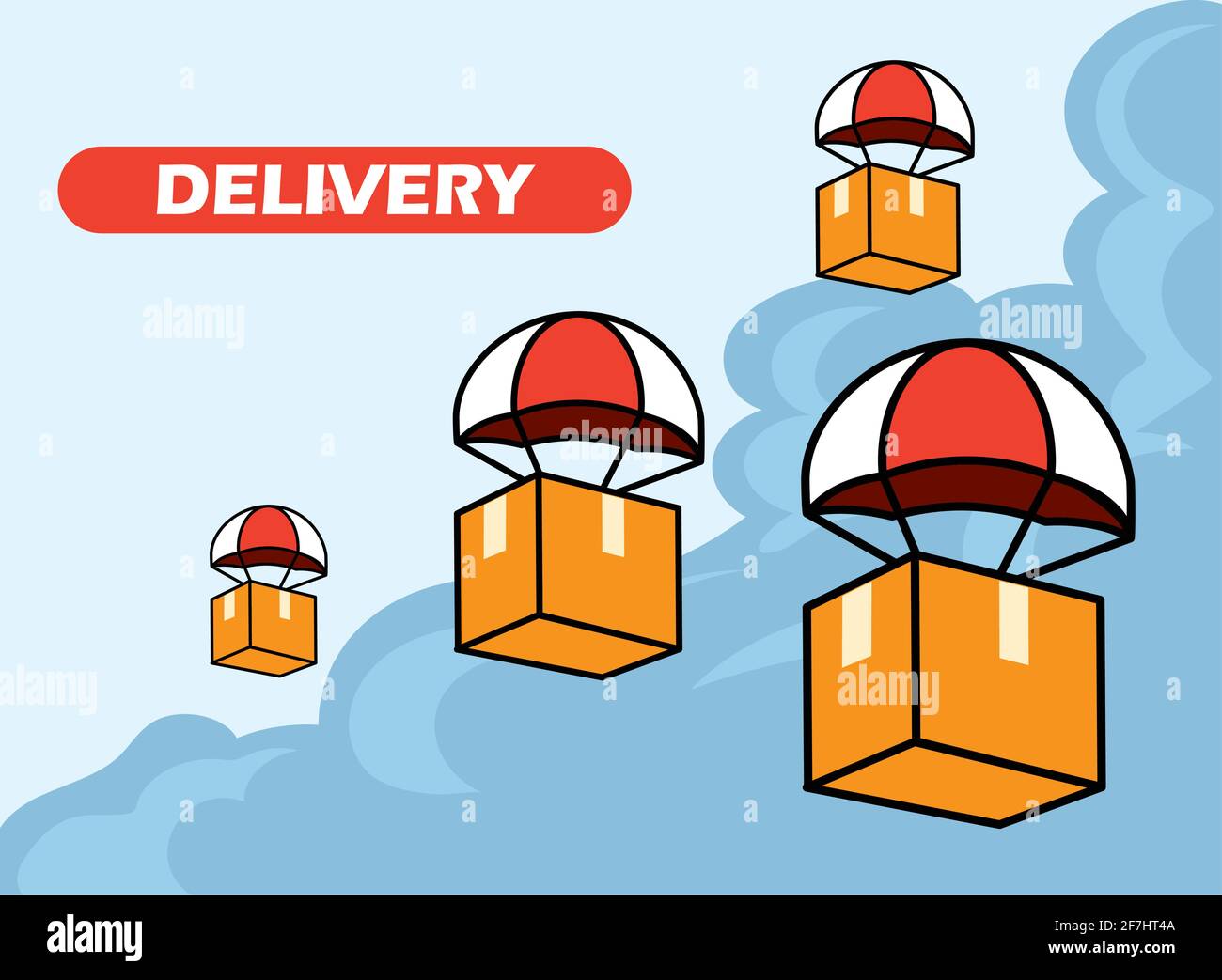 Delivery and logistics boxes falling Stock Vector Image & Art - Alamy