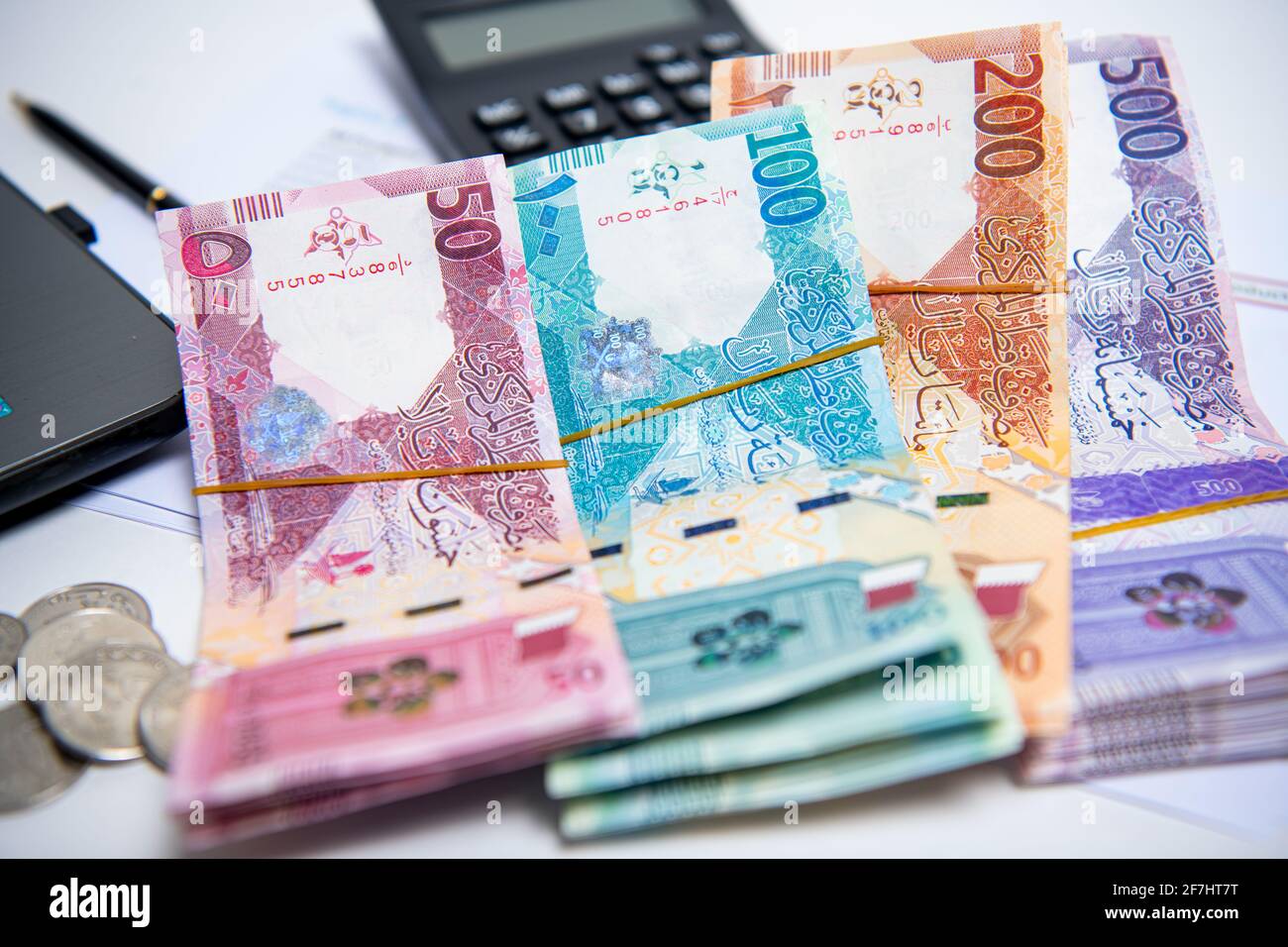 Qatar Currency Newley Launched Bank Notes. Qatari Riyal ,Notes ...