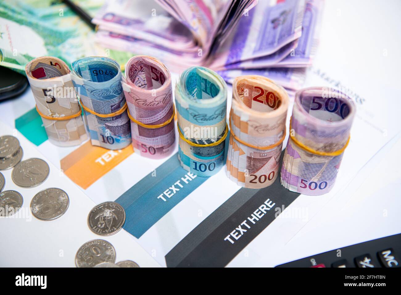 Qatar Currency Newley Launched Bank Notes. Qatari Riyal ,Notes ...