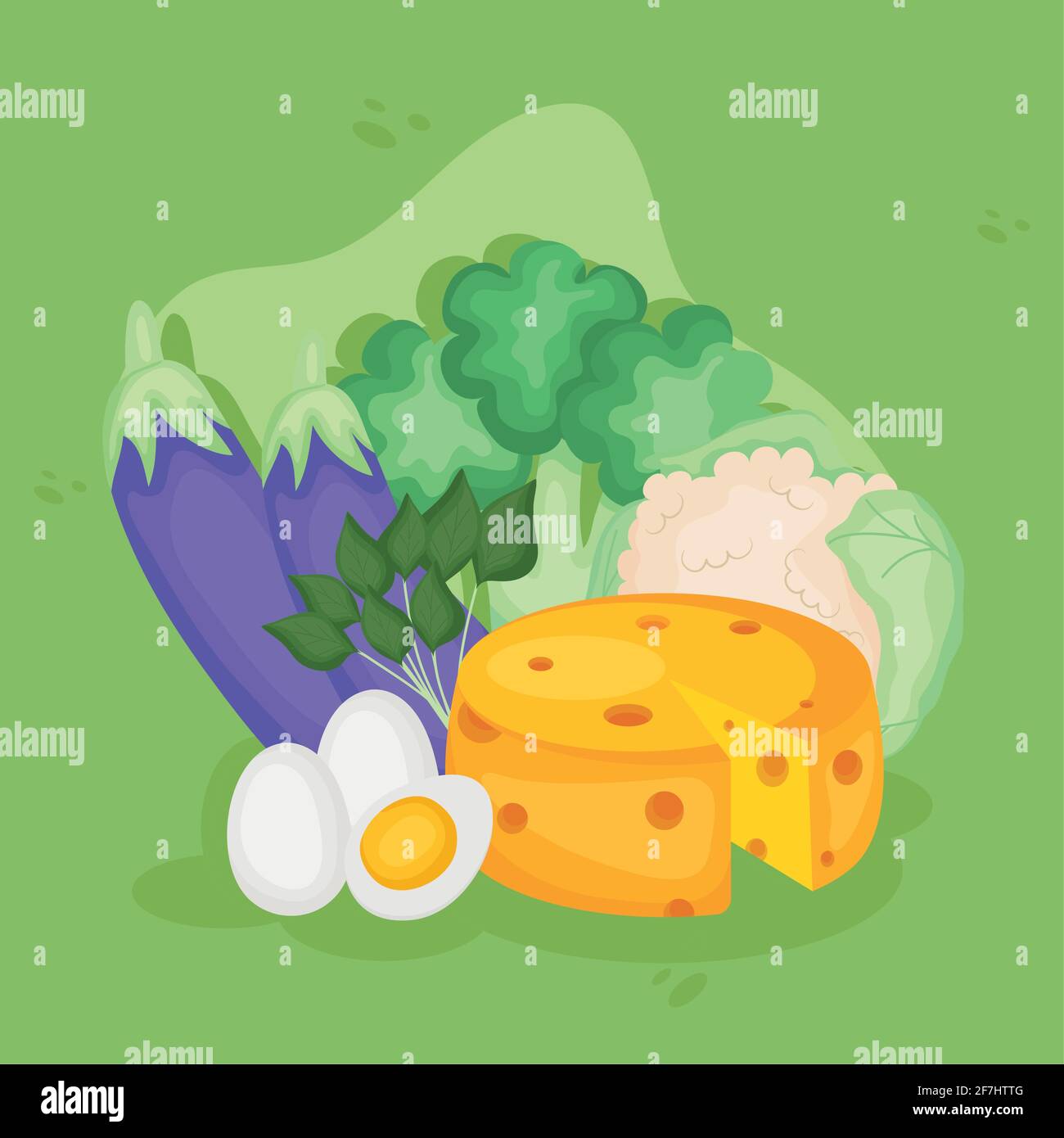Keto cuisine Stock Vector Images - Alamy