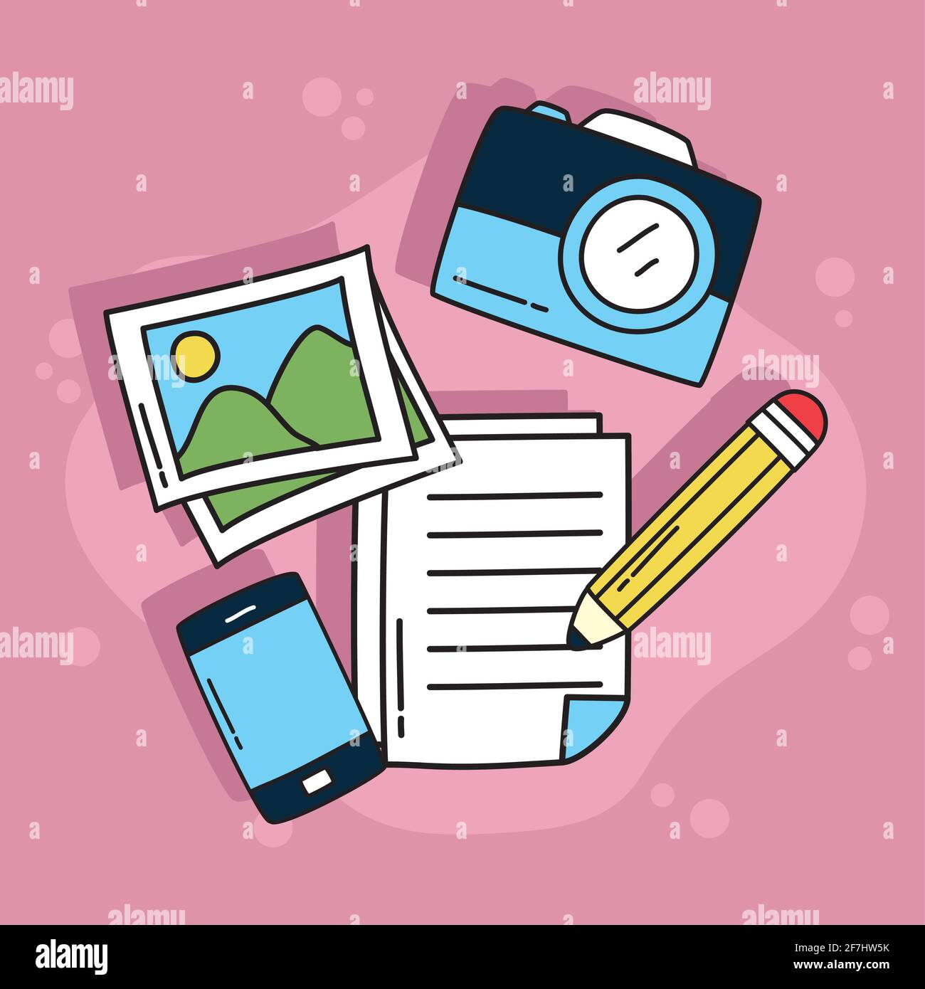 document smartphone camera and pictures Stock Vector Image & Art - Alamy