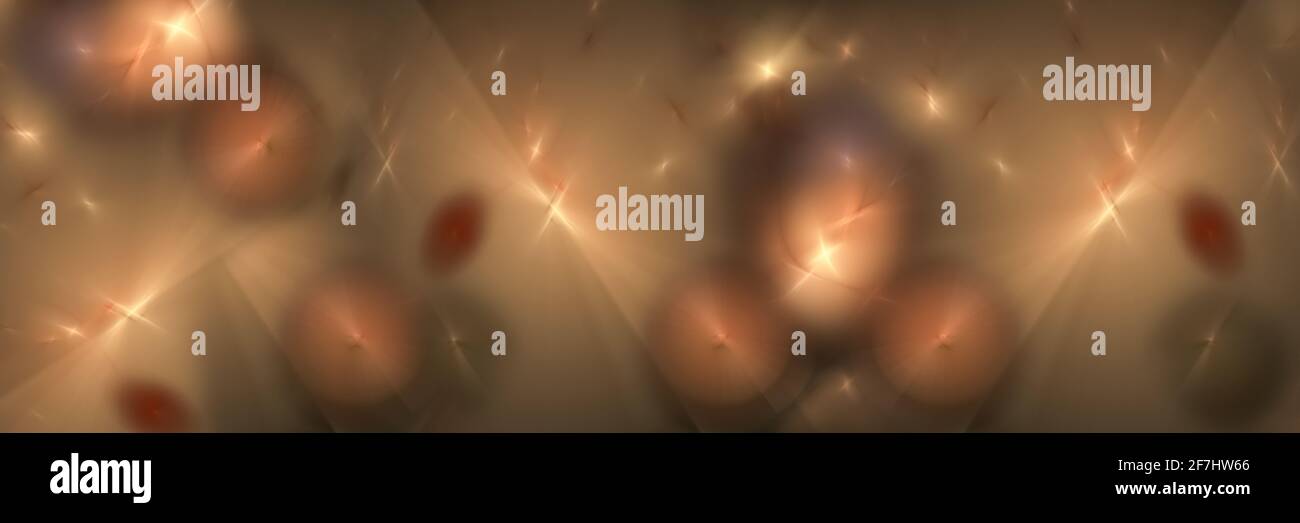 Beautiful fractal background of blurred spots, stars and highlights ...