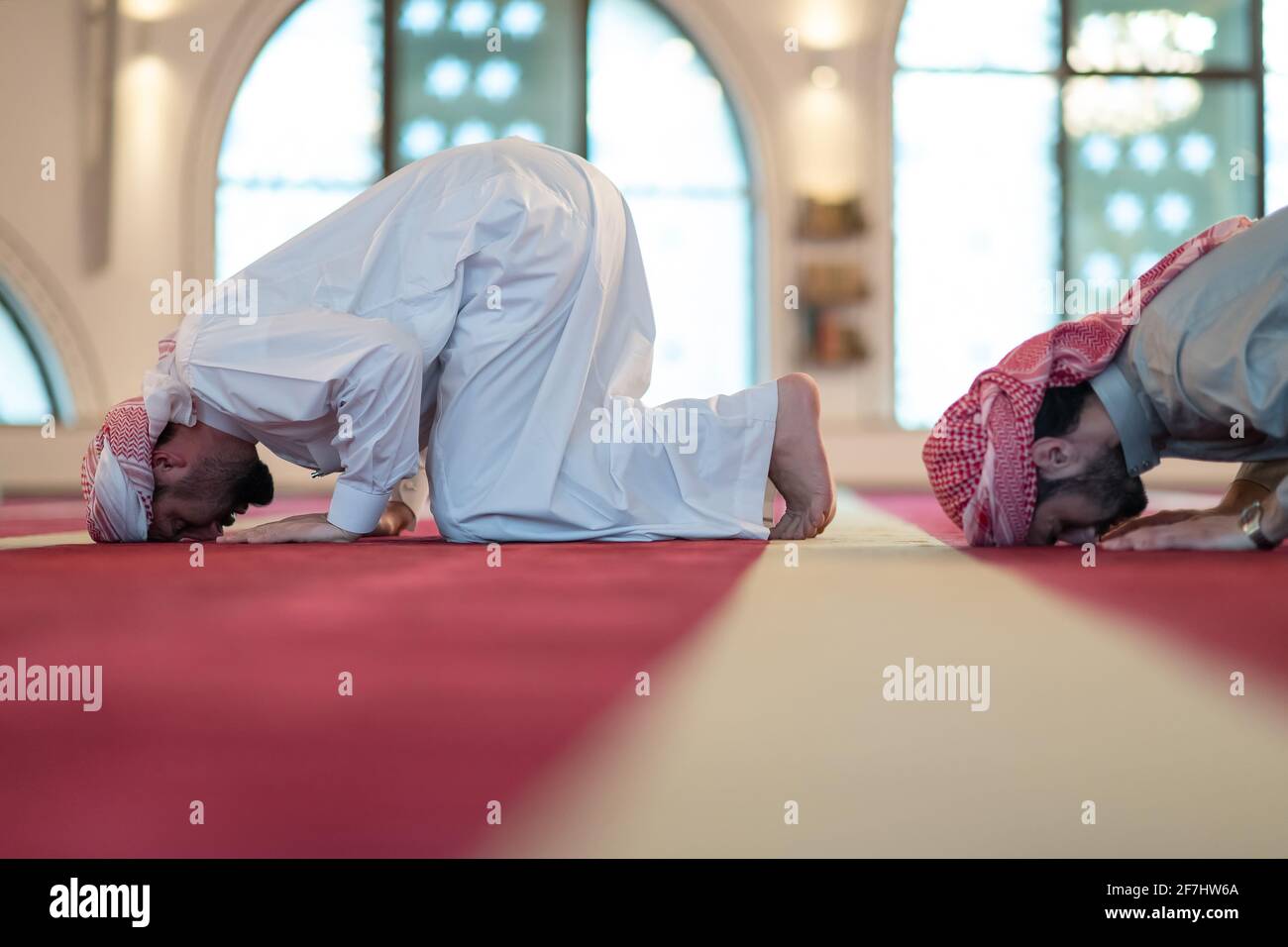 group of muslim people praying namaz in mosque Stock Photo - Alamy