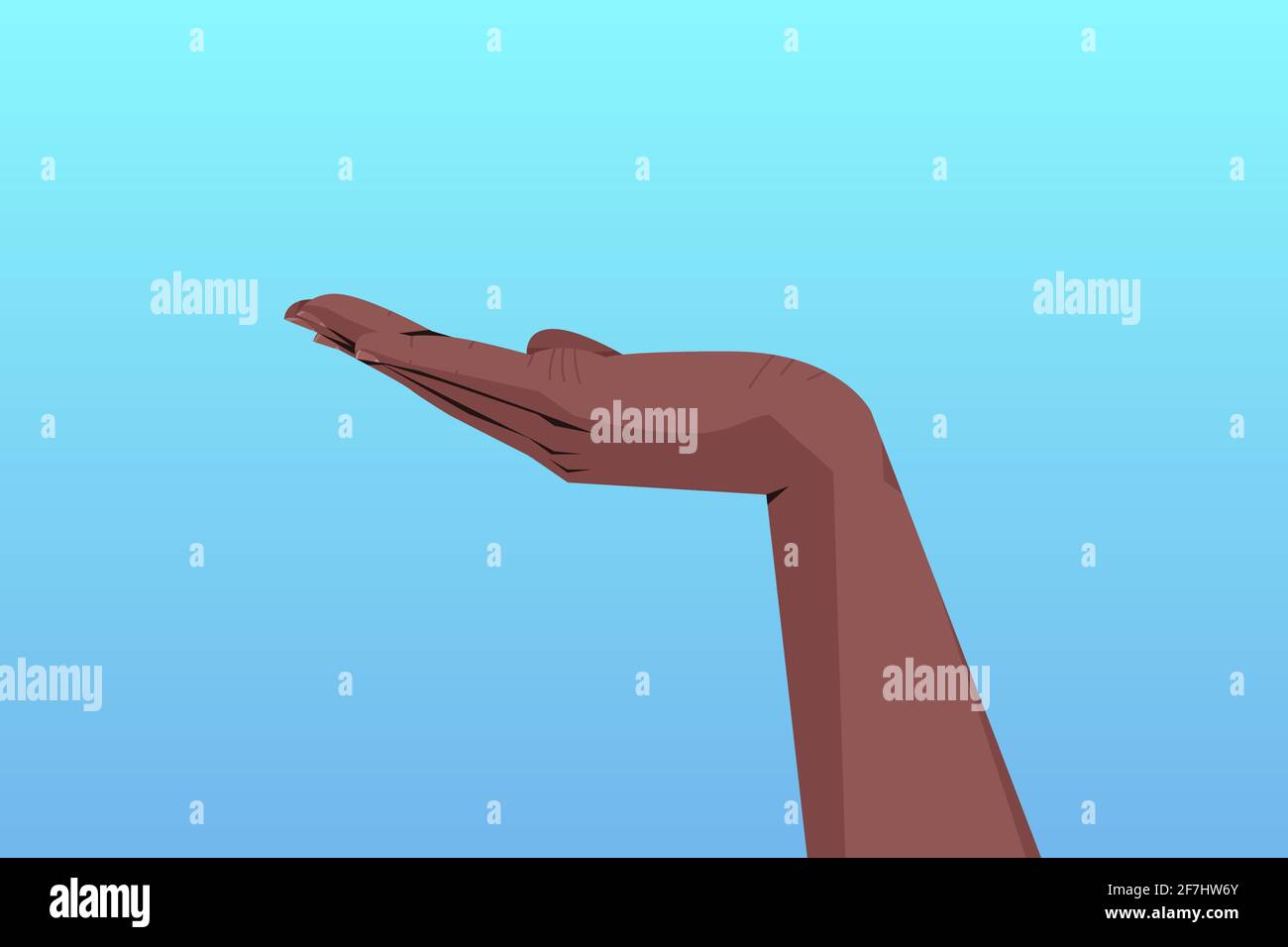 african american human hand showing gesture communication language ...