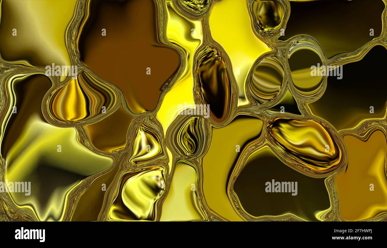 Abstract gold metal background with texture. 3d image, 3d rendering ...