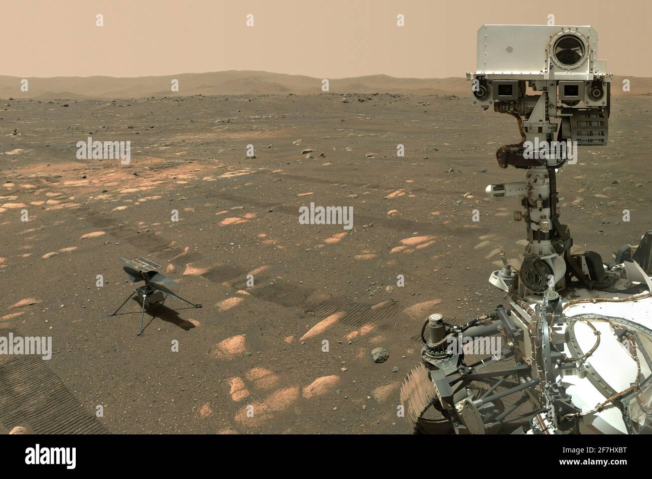 NASA's Perseverance Mars rover took a selfie with the Ingenuity ...