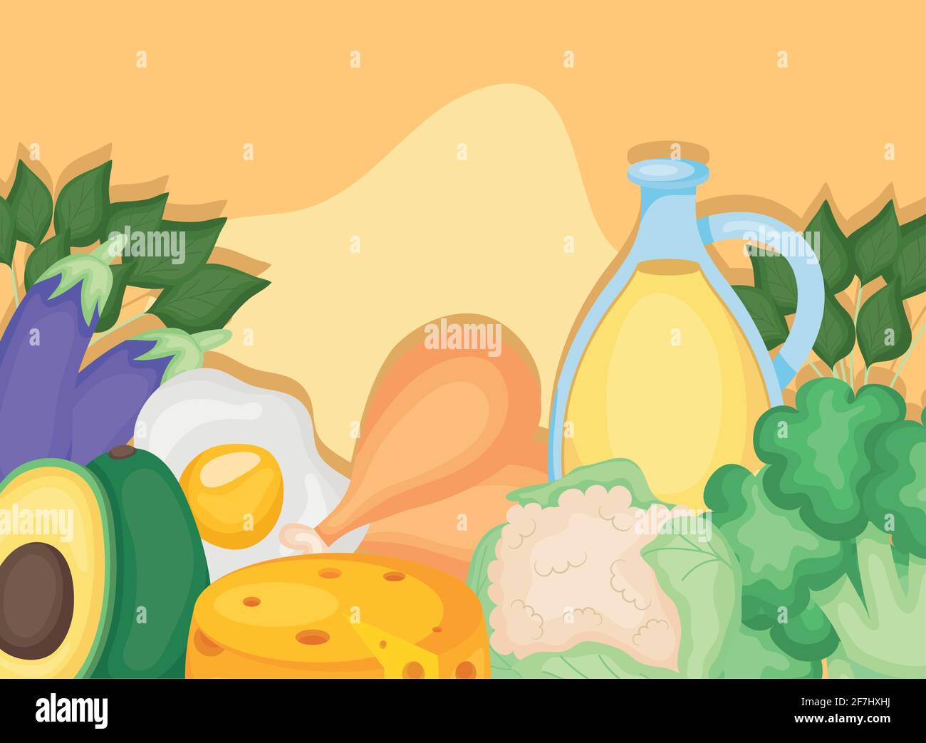 Healthy keto food icon collection Stock Vector Image & Art - Alamy
