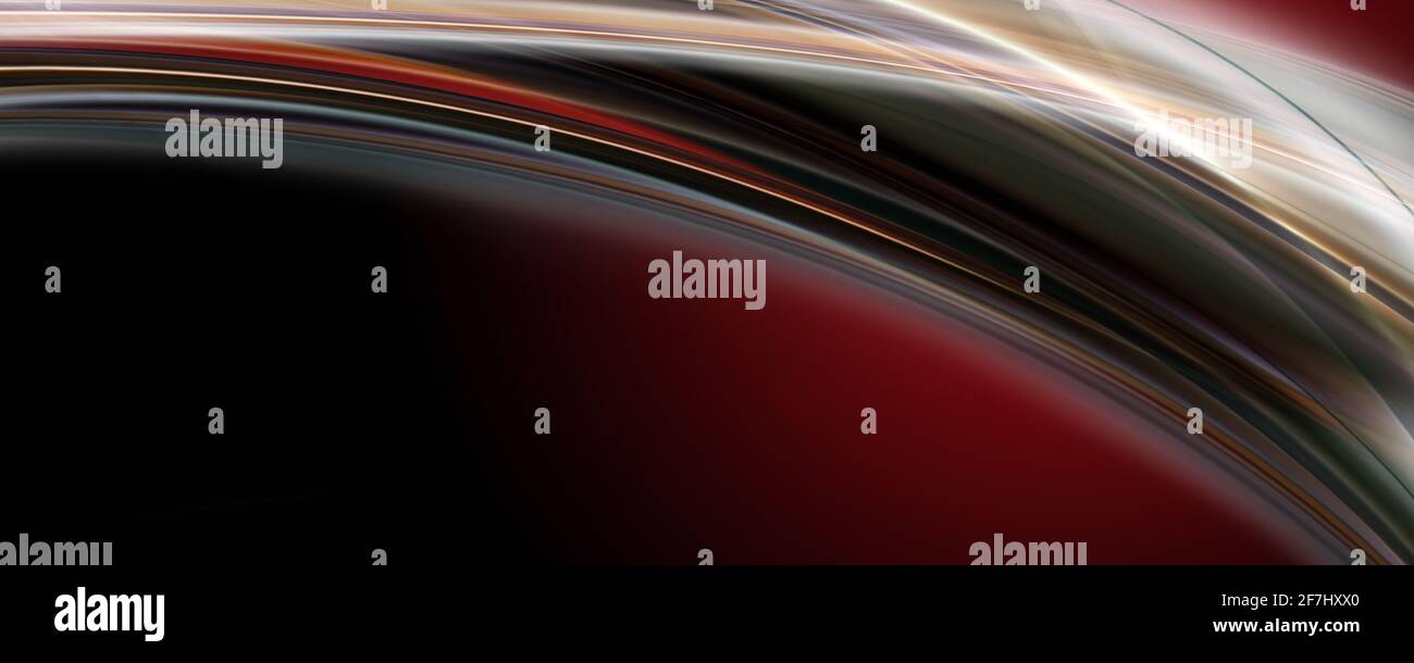 Fantastic elegant wave panorama background design illustration Stock ...