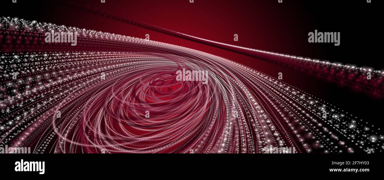 Powerful particle stripe panorama background design illustration Stock ...