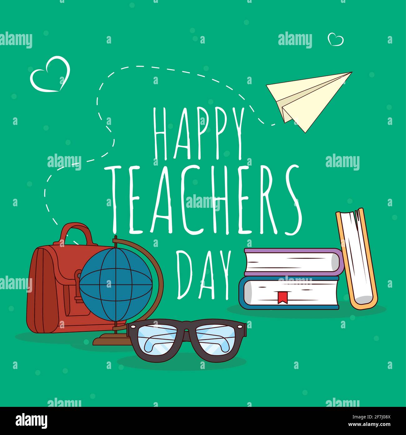 happy teachers day with icons Stock Vector Image & Art - Alamy