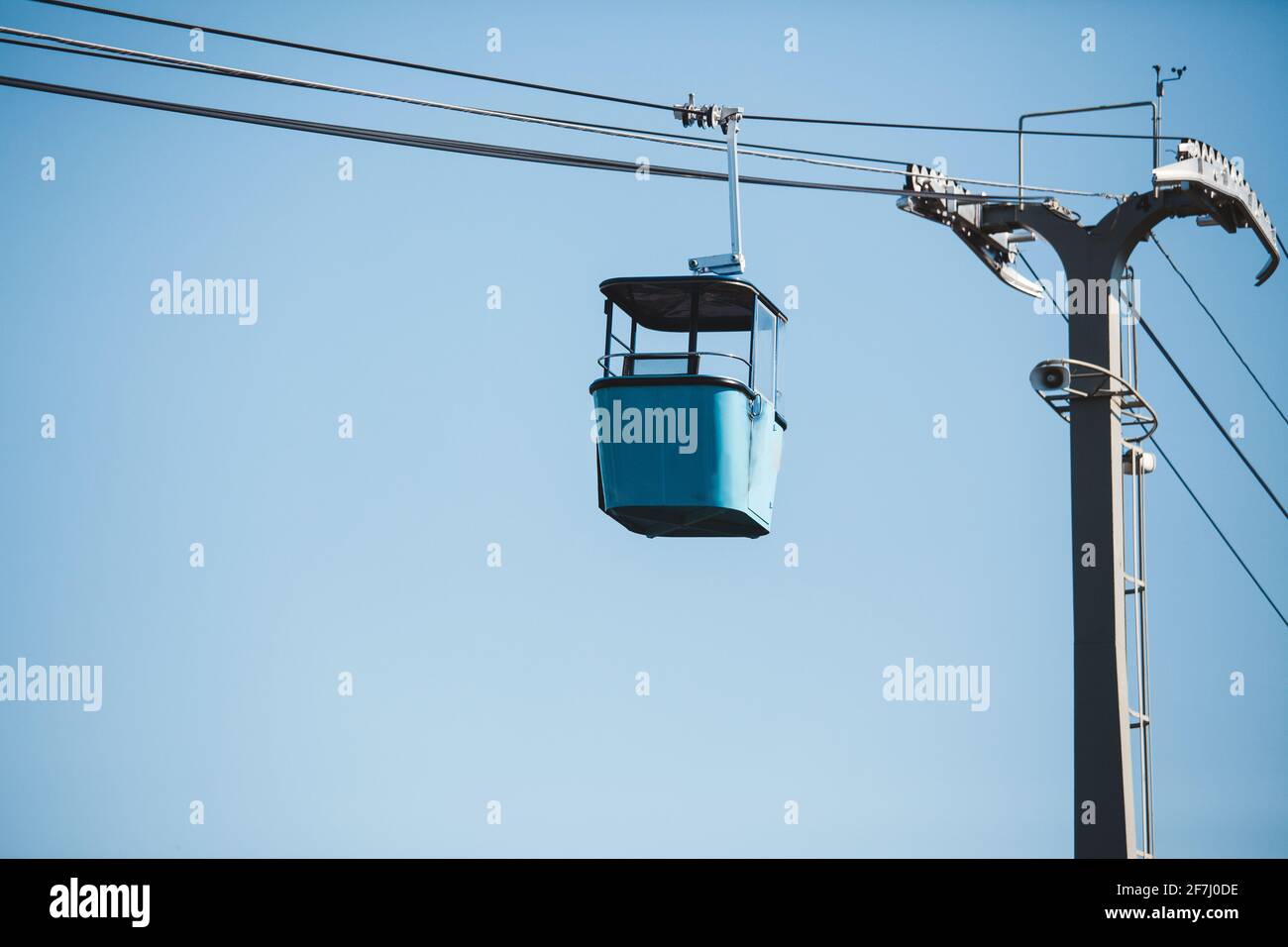 Funicular cart in the air Stock Photo - Alamy