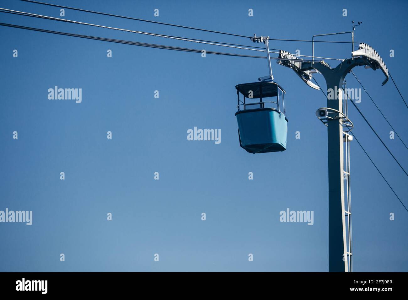 Funicular cart in the air Stock Photo - Alamy
