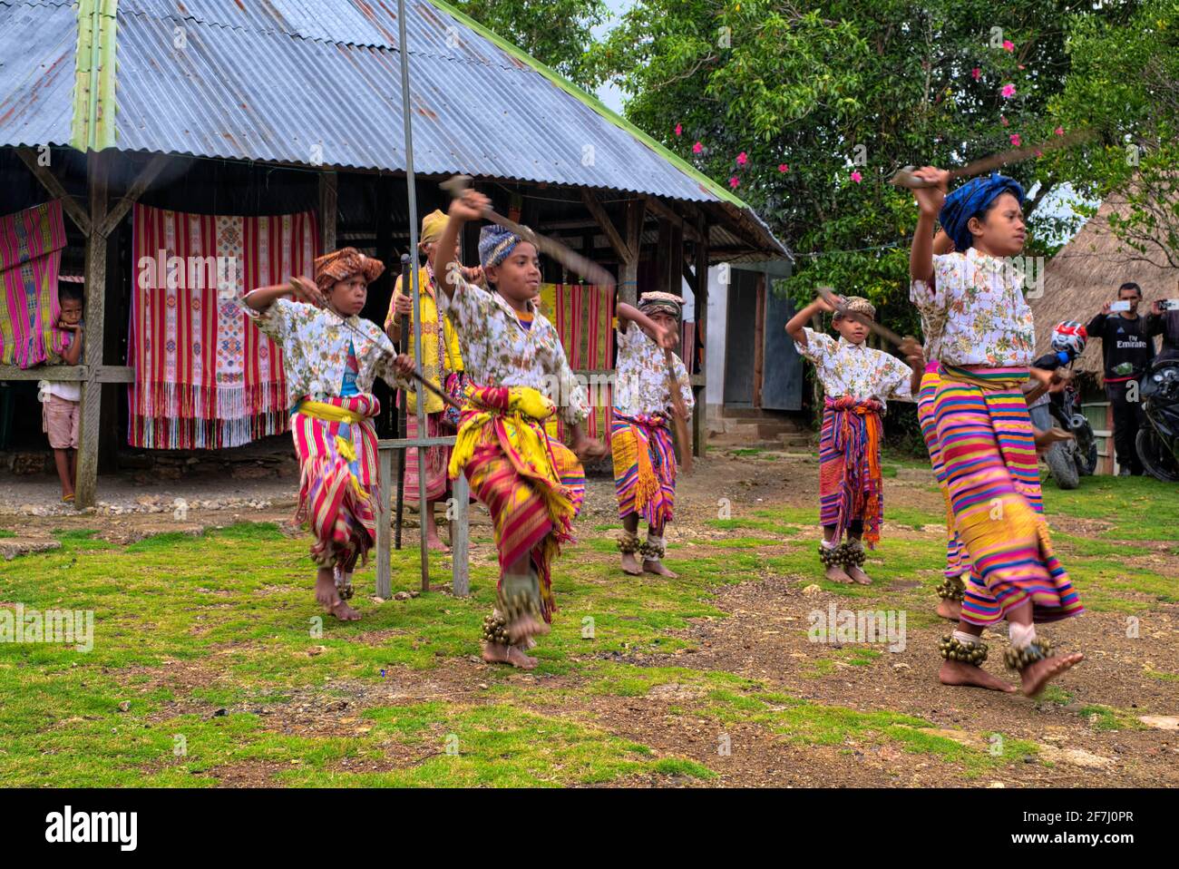 Customary village located at an altitude of about 1800 meters above sea ...