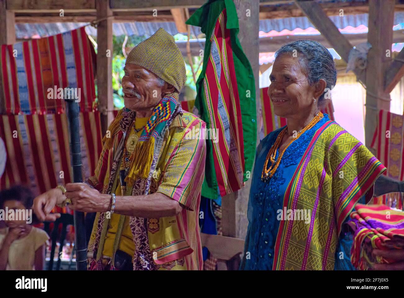 Head of Fatumnasi tribe, Pak Mateos Anin and his wife Taken @Fatumnasi ...