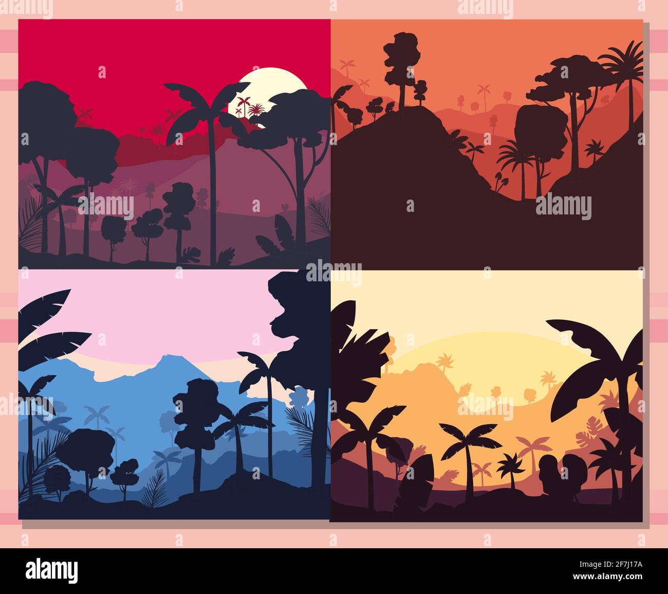 Botanical landscapes Stock Vector Images - Alamy