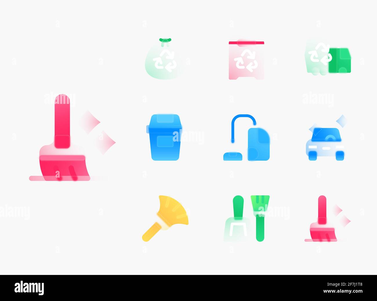 Recycle truck icon Cut Out Stock Images & Pictures - Alamy