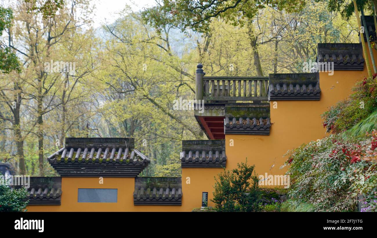 One of Temples in Lingyin Temple locates in Hangzhou, Zhejiang, China ...