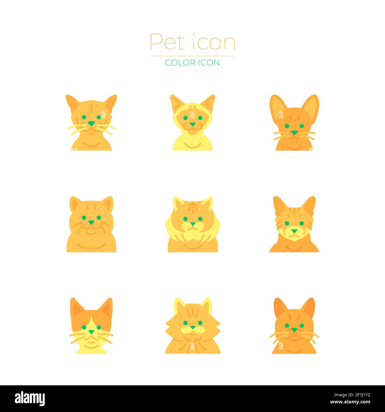 Pet icon series Stock Photo - Alamy